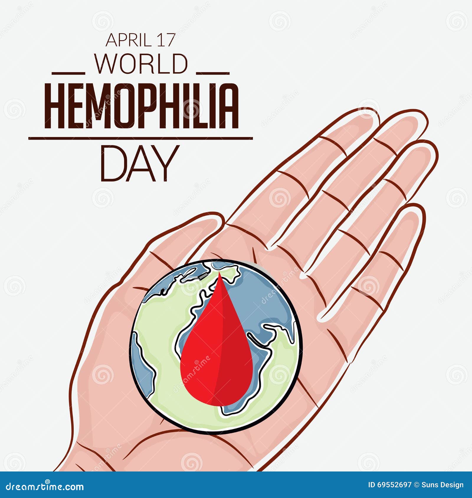 World Hemophilia Day stock illustration. Illustration of cure - 69552697