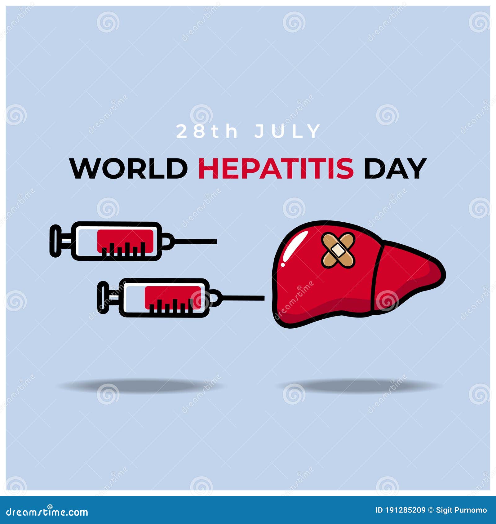 World Hepatitis Day Cartoon Illustration Stock Vector - Illustration of ...