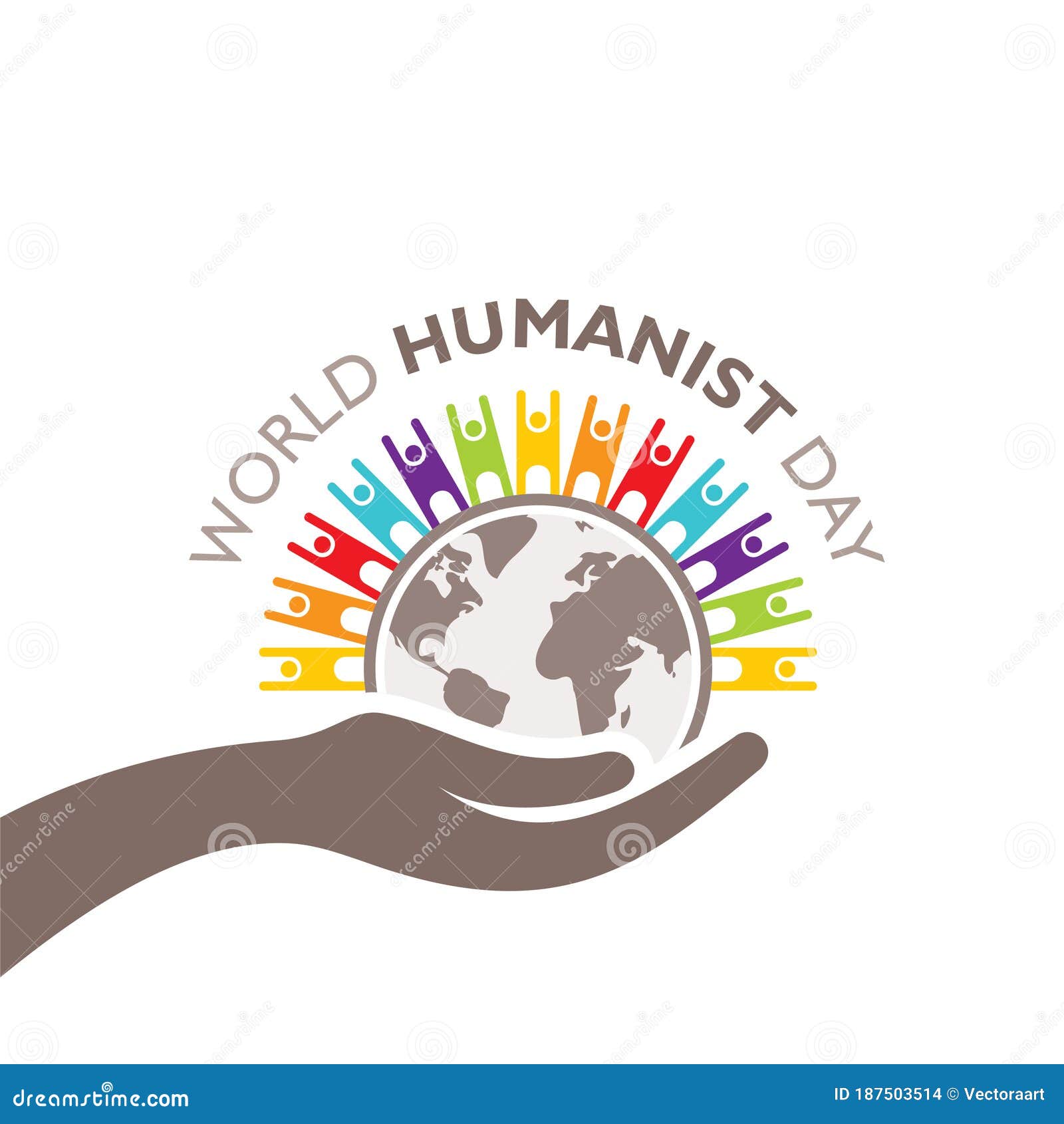 World Humanist Day Celebrated On June Every Year. Humanism Vector ...