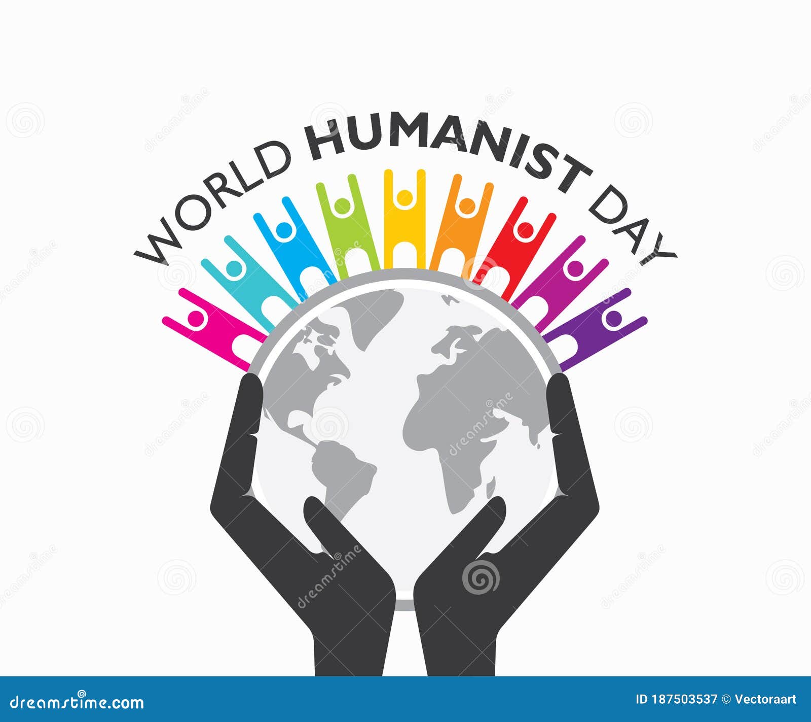 World humanist day poster stock vector. Illustration of concept - 187503537