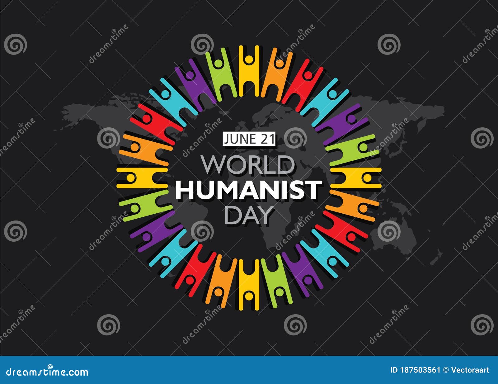 World Humanist Day Celebrated On June Every Year. Humanism Vector ...