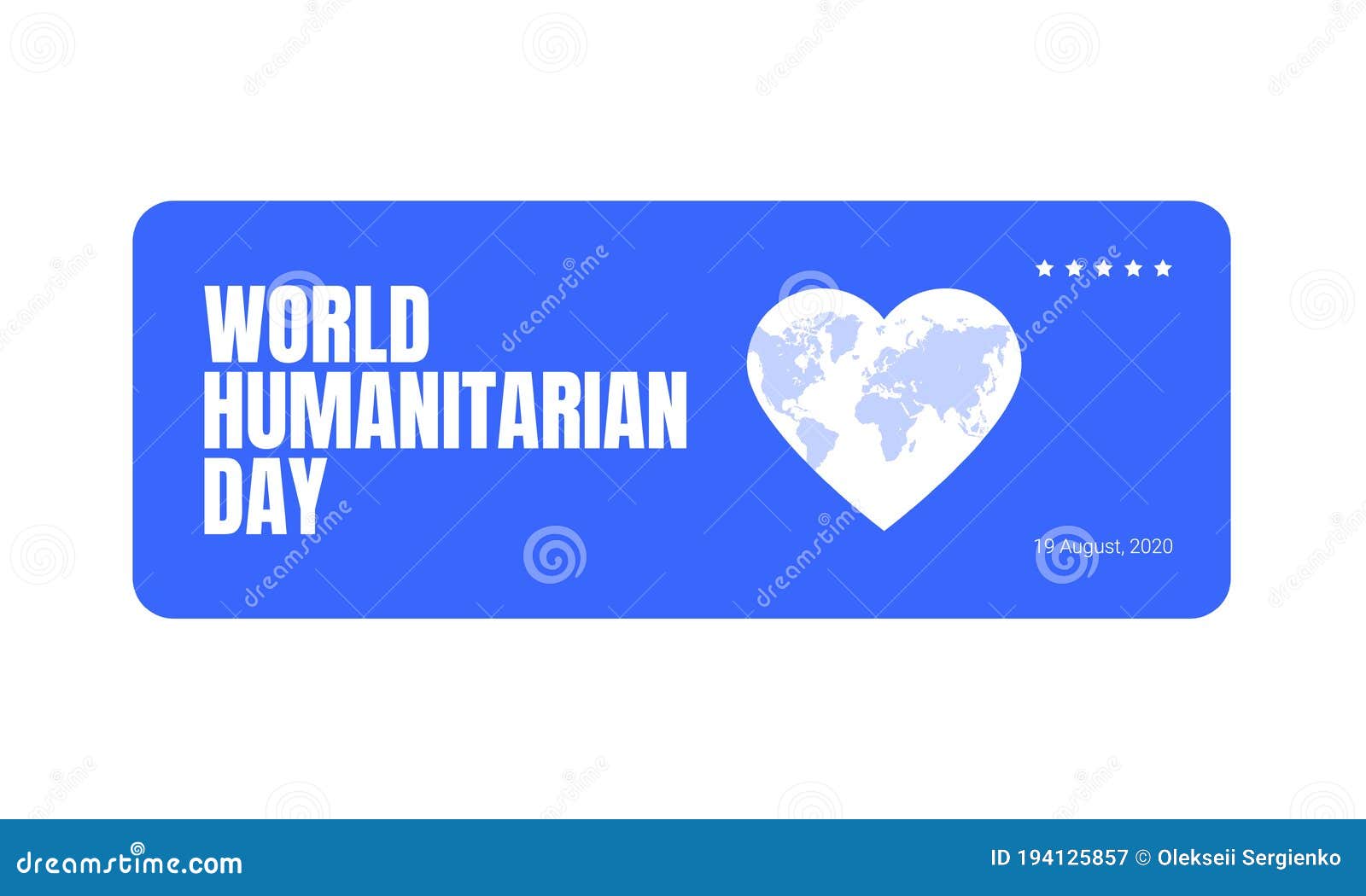 World Humanitarian Day - 19 August - Square Banner Template. Parachutes ...
