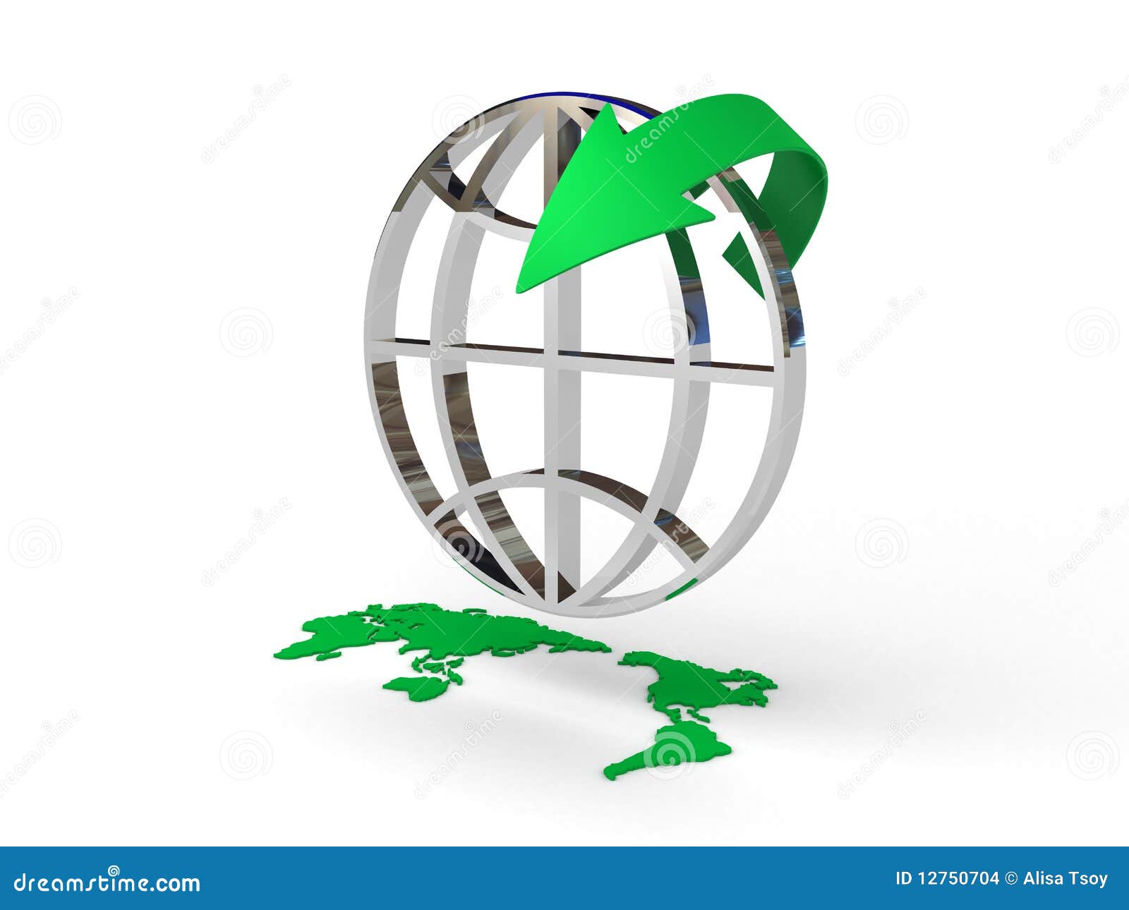 World icon and arrow stock illustration. Illustration of europe - 12750704