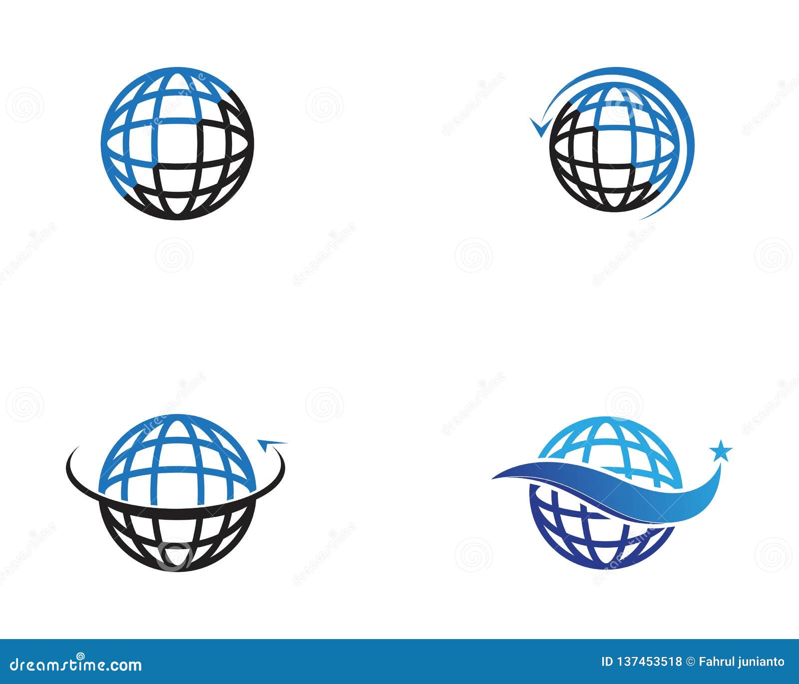 World Icon Logo Design Vector Illustration Stock Vector - Illustration ...