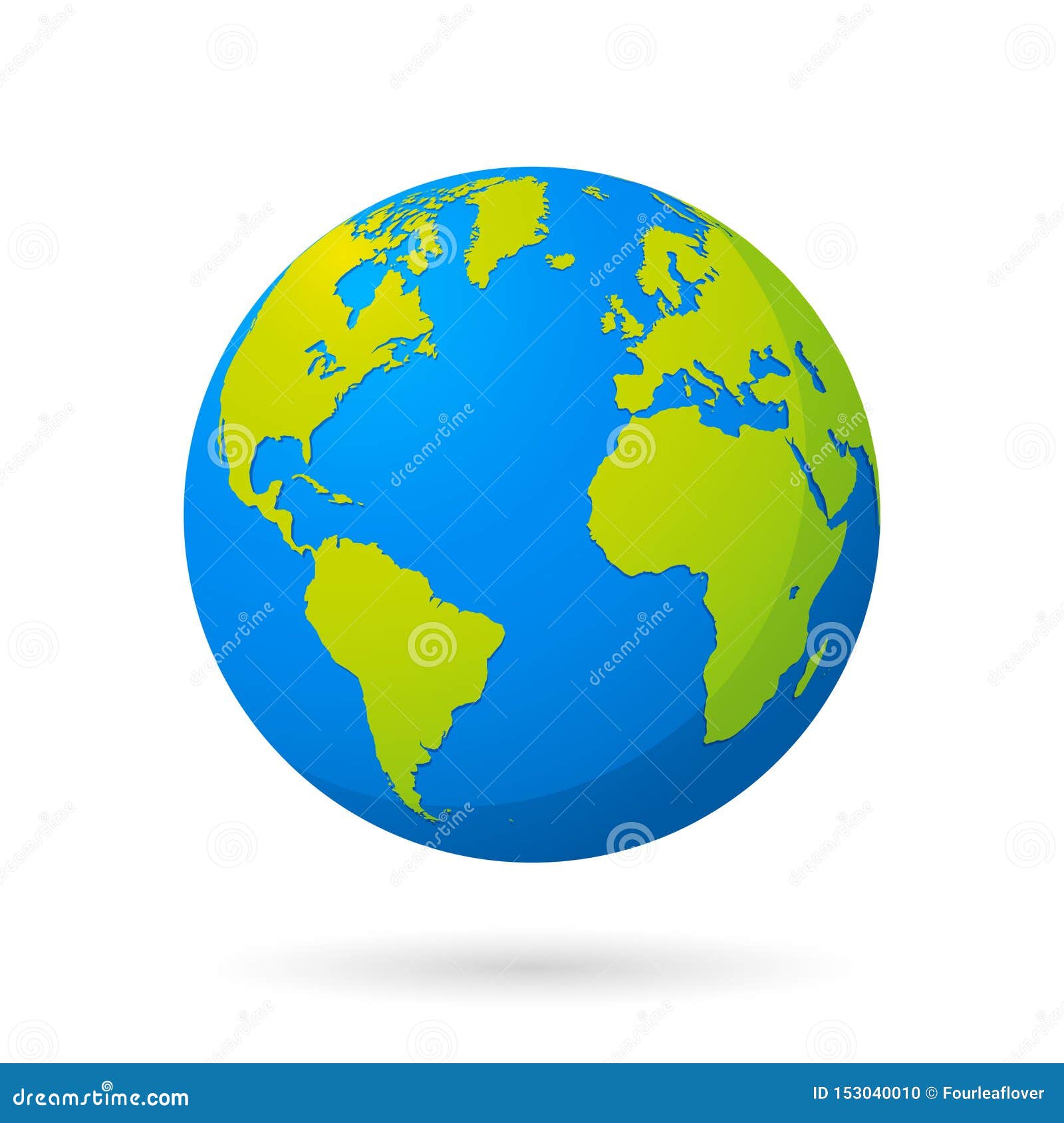 World Illustration - Planet Earth Vector Graphic Stock Vector ...