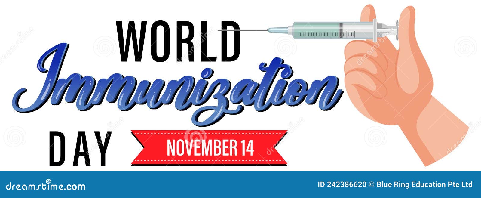 World Immunization Day Banner Design Stock Vector - Illustration of ...
