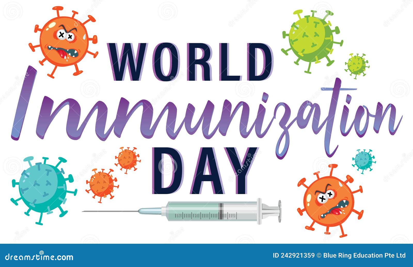 World Immunization Day Banner Design Stock Vector - Illustration of ...