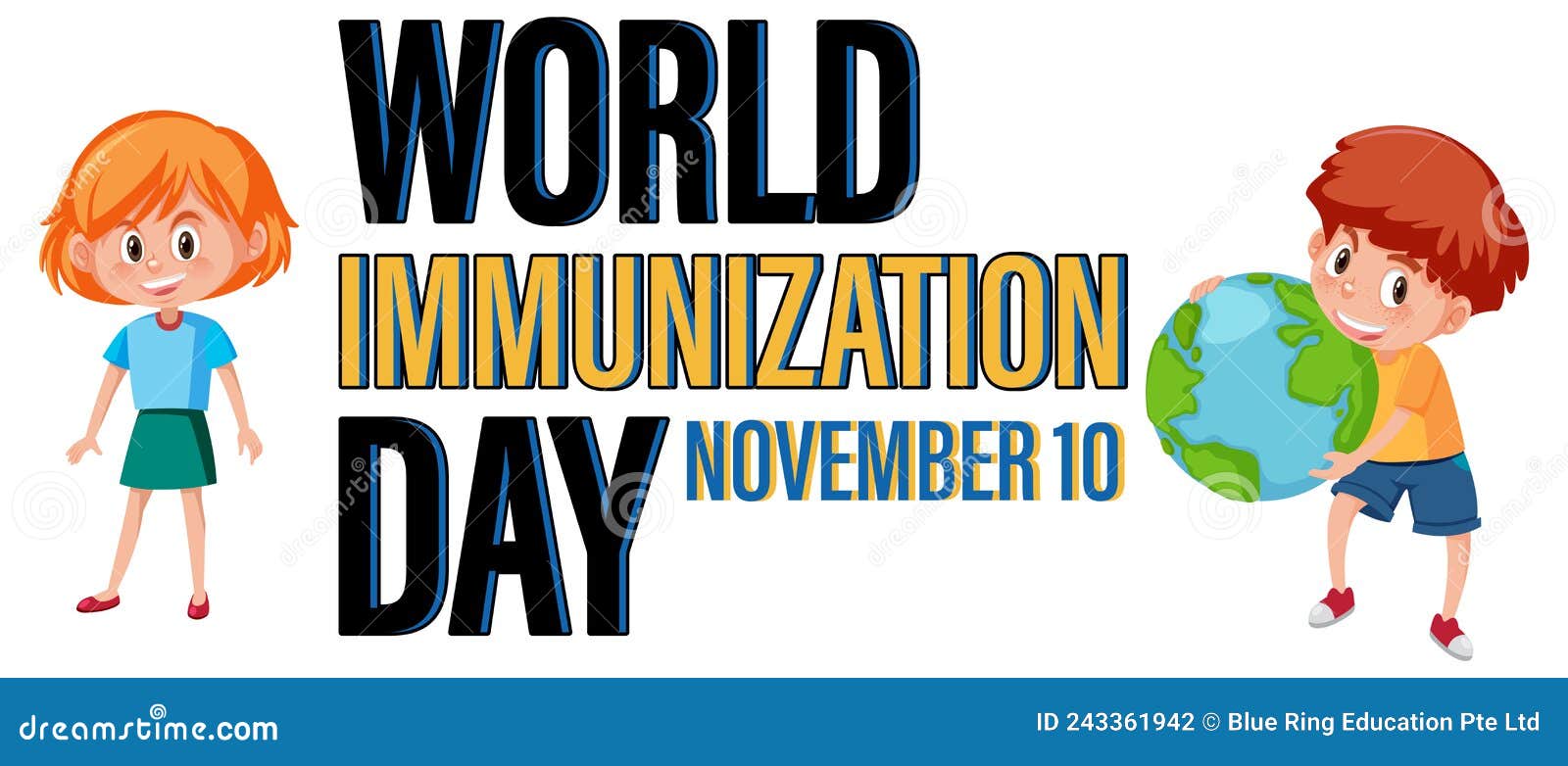 World Immunization Day Banner Design Stock Vector - Illustration of ...