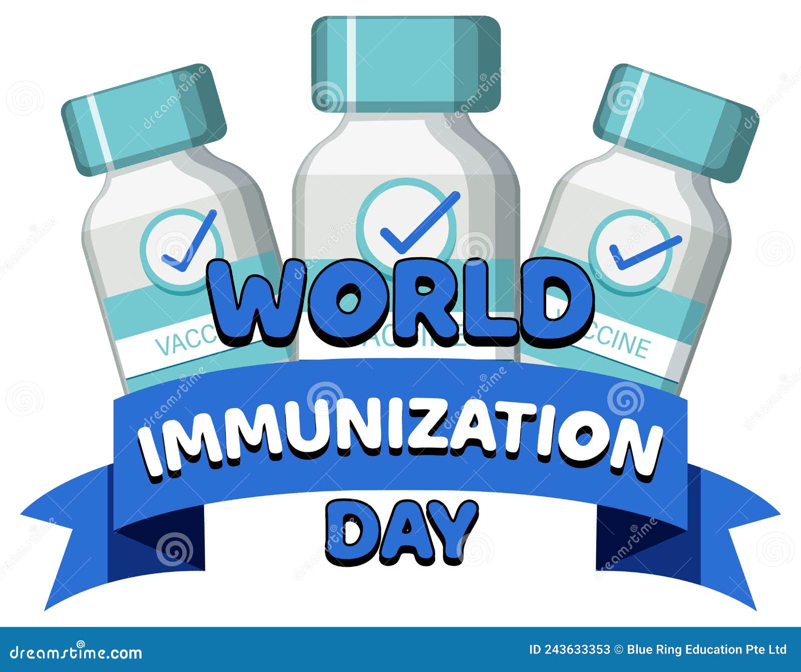 World Immunization Day Banner Design Stock Vector - Illustration of ...