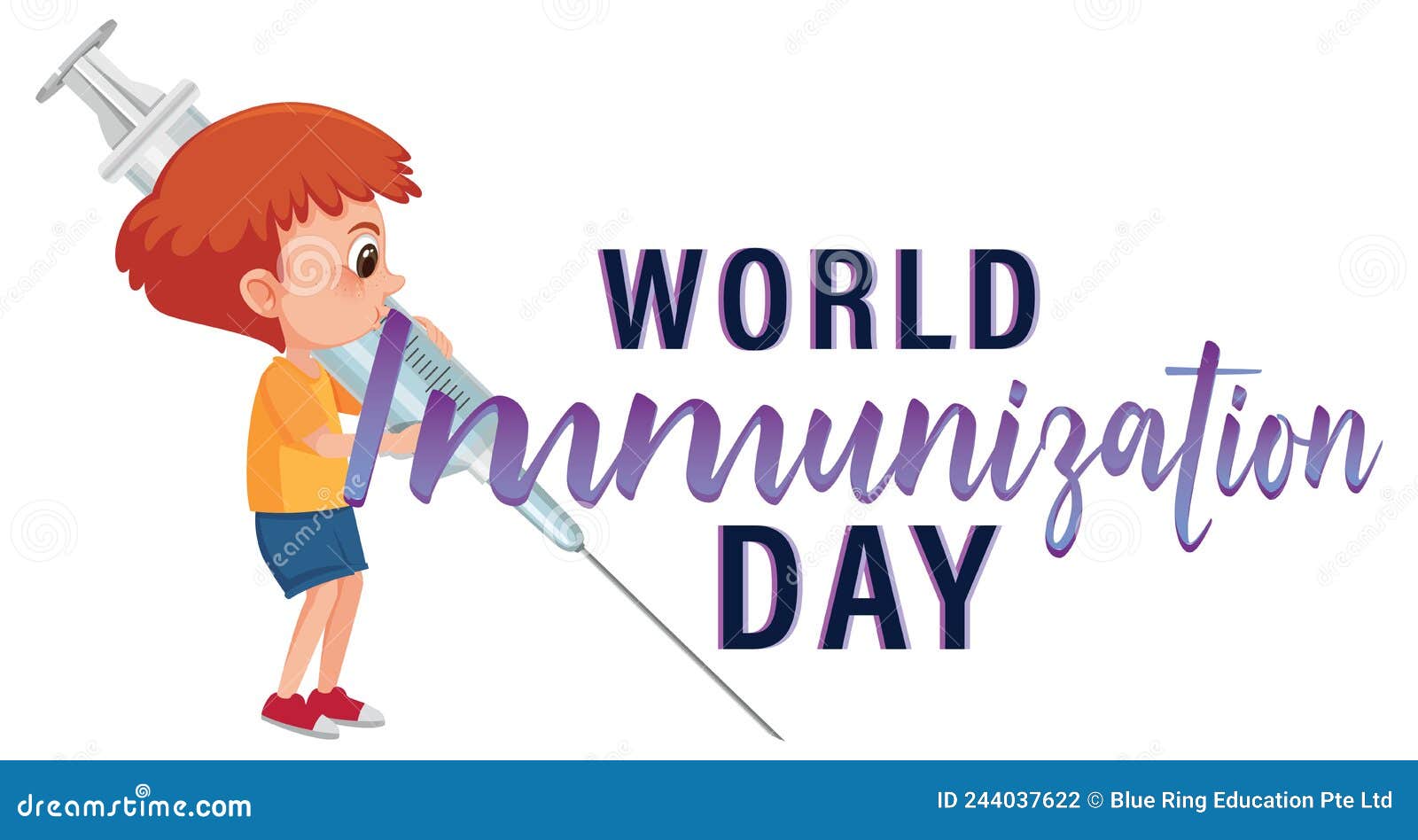 World Immunization Day Banner Design Stock Vector - Illustration of ...