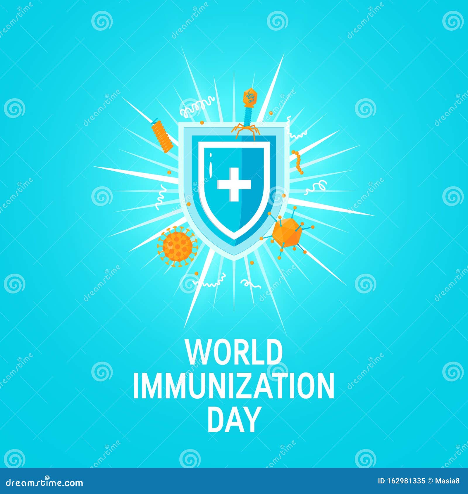 World Immunization Day Concept, Vector Flat Style Stock Vector ...