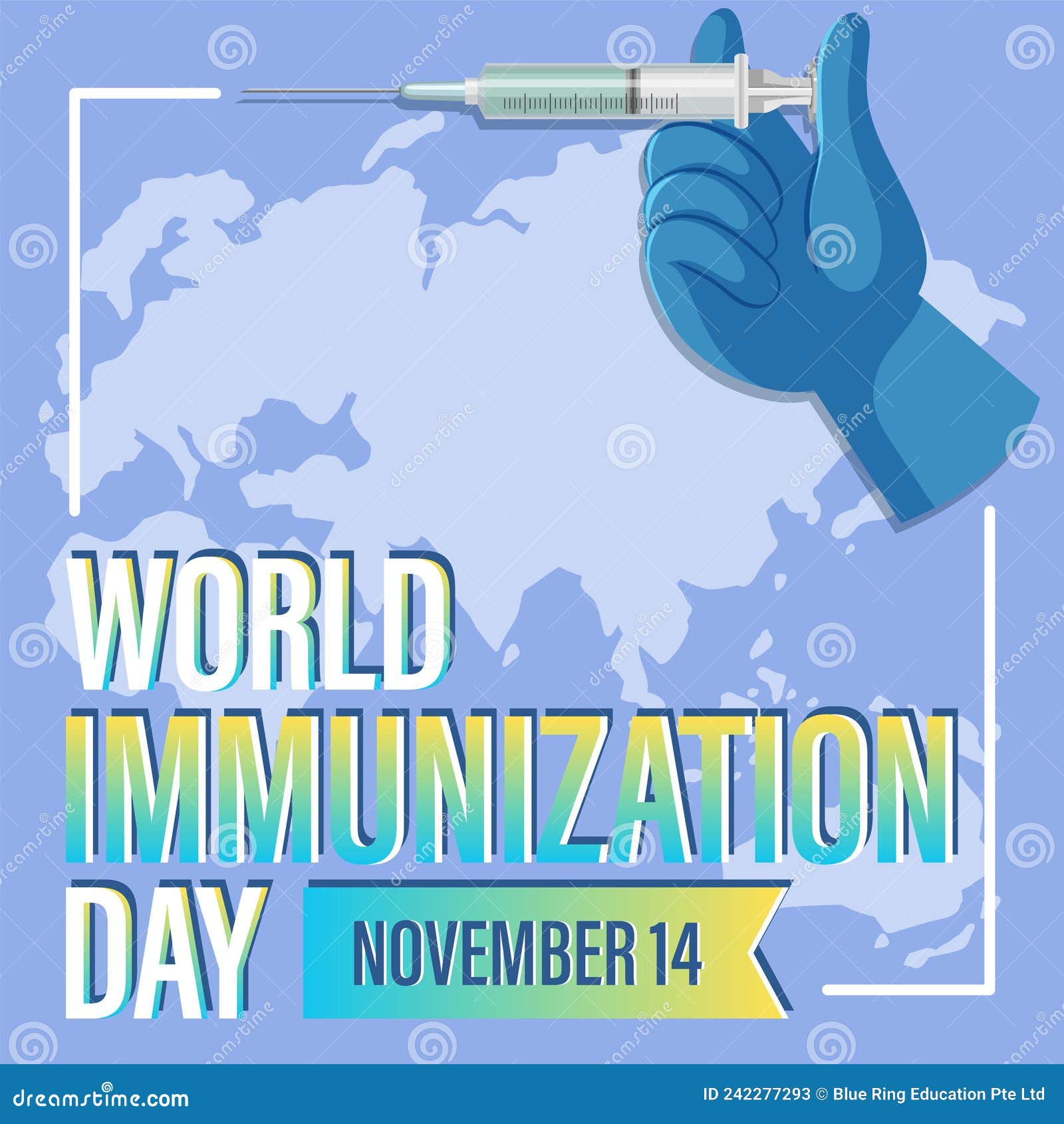 World Immunization Day Poster Design Stock Vector - Illustration of ...