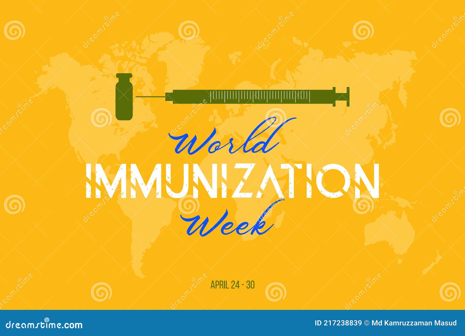 World Immunization Week Vector Background Design. Immunization Week ...