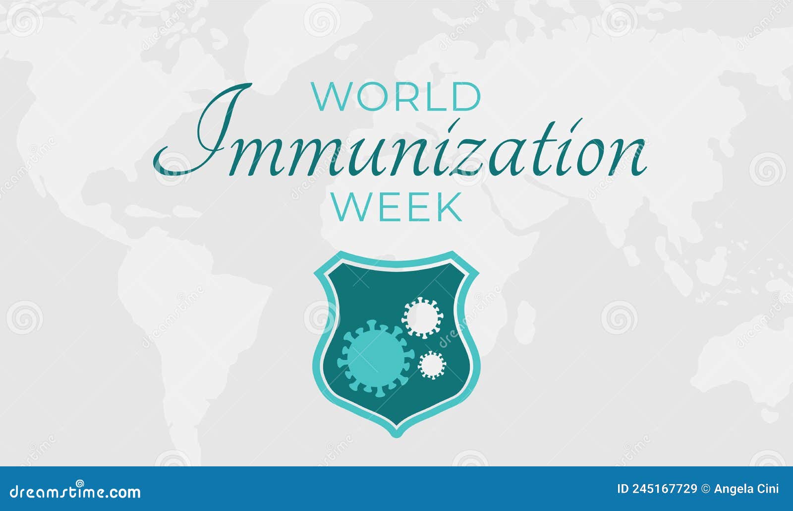 World Immunization Week Vector Illustration Background Banner Stock ...