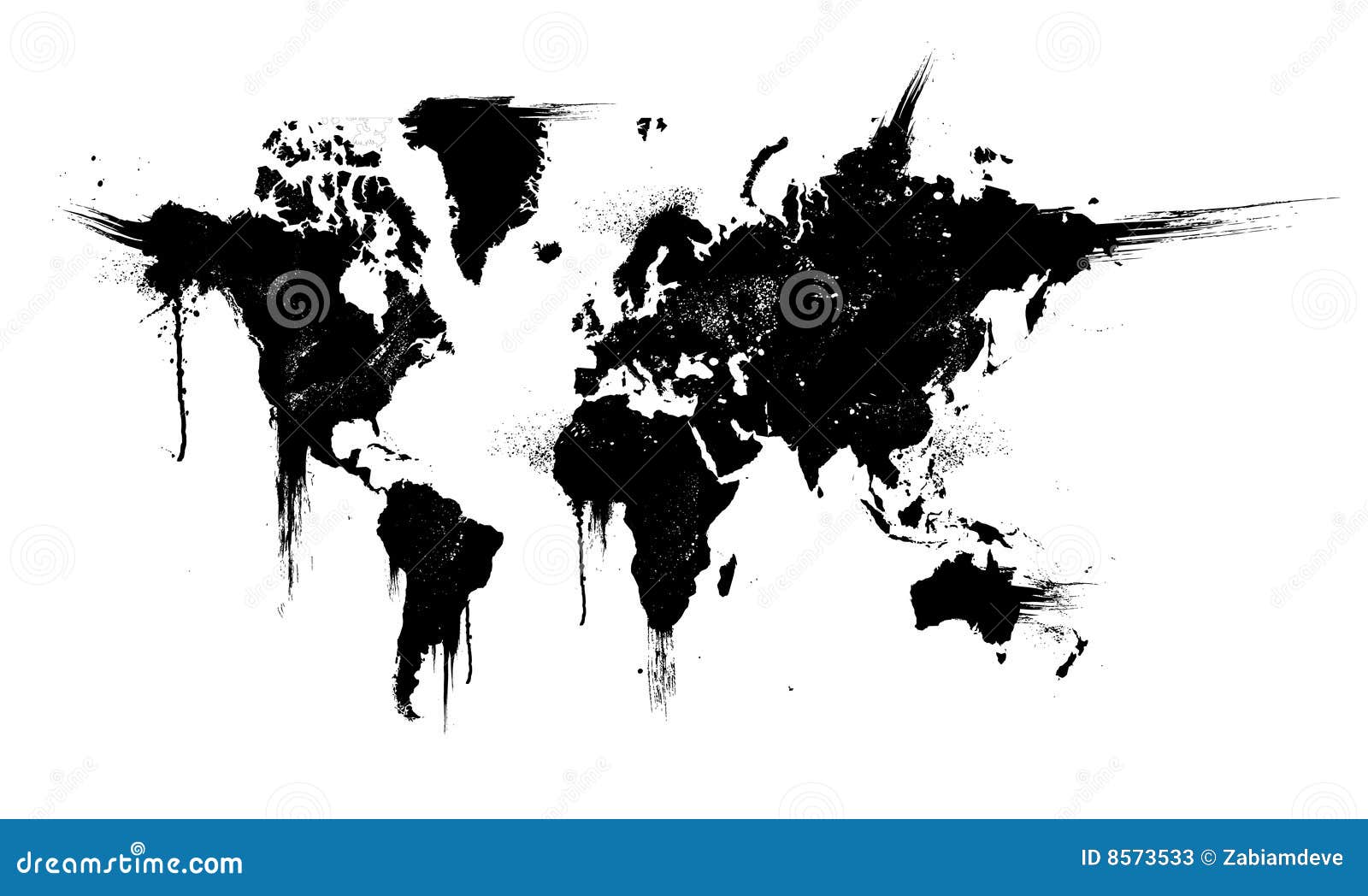 World Map Splatter Backgrounds Cartoon Vector | CartoonDealer.com #4105375