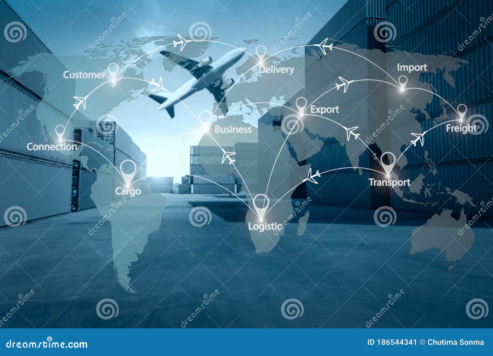 World International Map Connection Connect Network Stock Image - Image ...