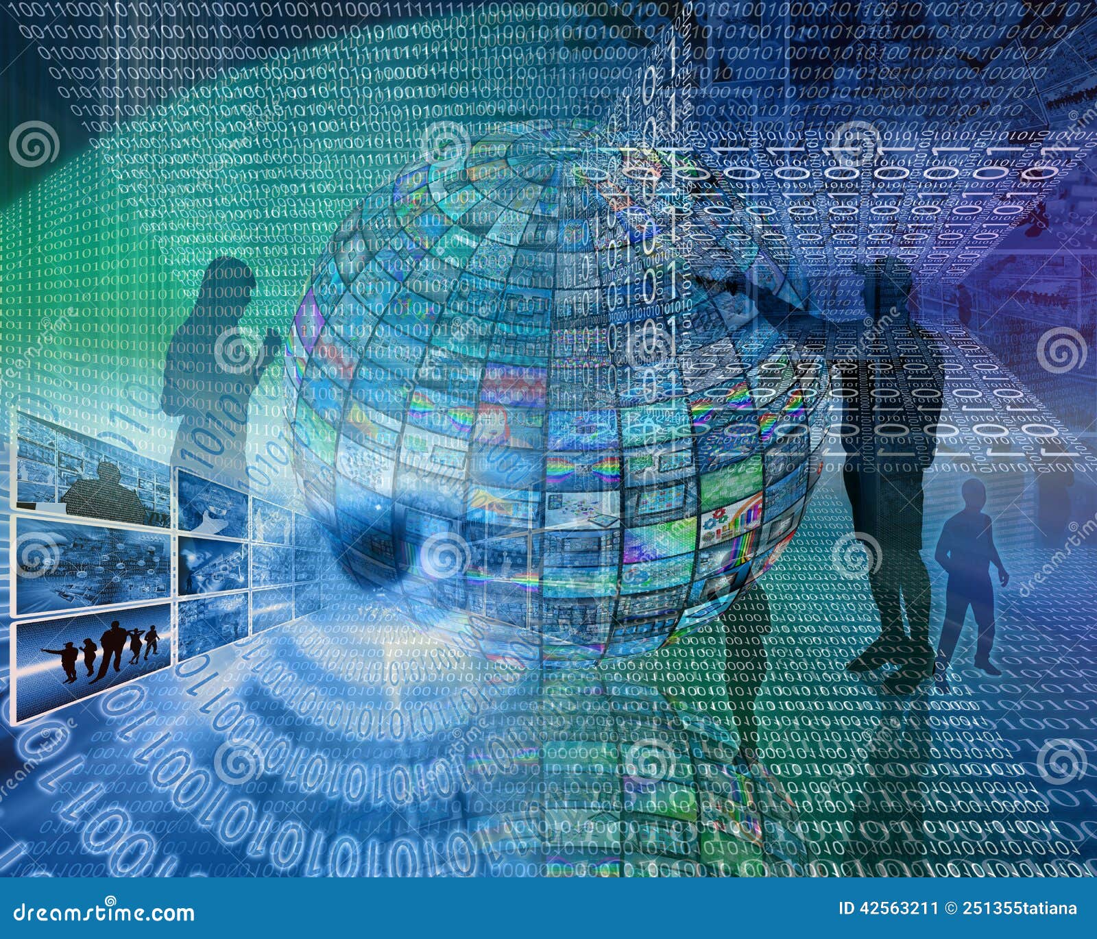 World of internet stock illustration. Illustration of screen - 42563211