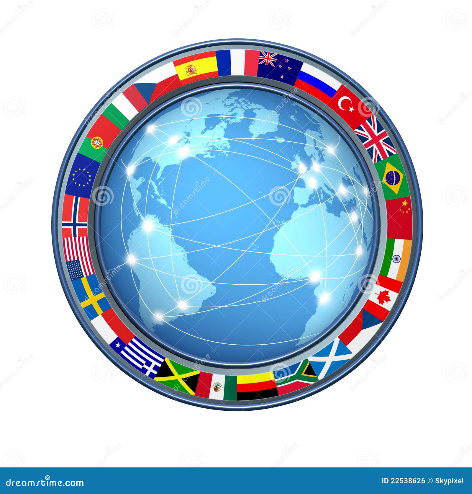 World Internet connections stock illustration. Illustration of cables ...