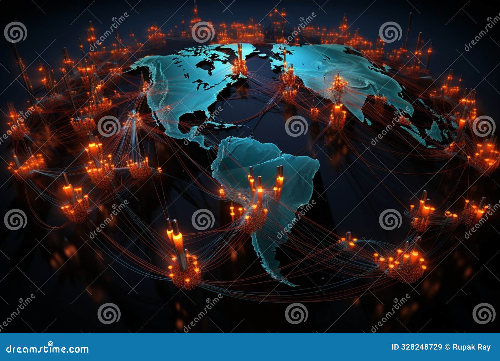 World Internet Day Building the Backbone Exploring Computer Network Data Centers Stock ...