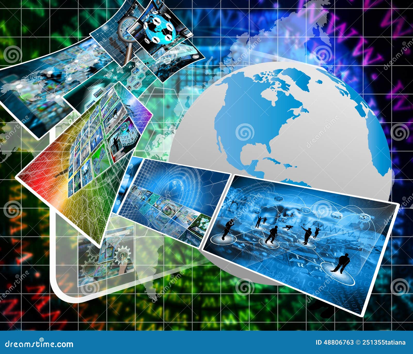 World of internet stock image. Image of earth, global - 48806763