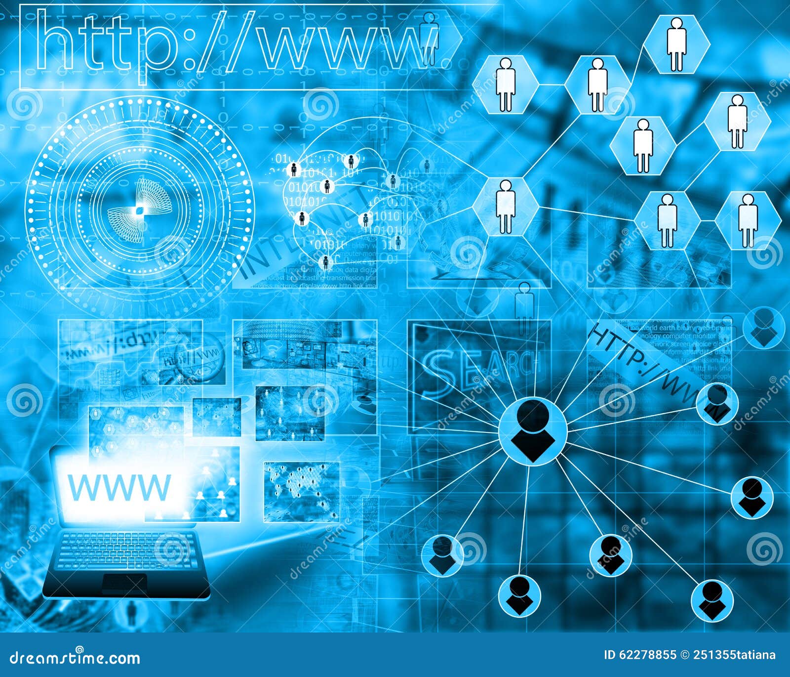 World of internet stock image. Image of earth, computer - 62278855