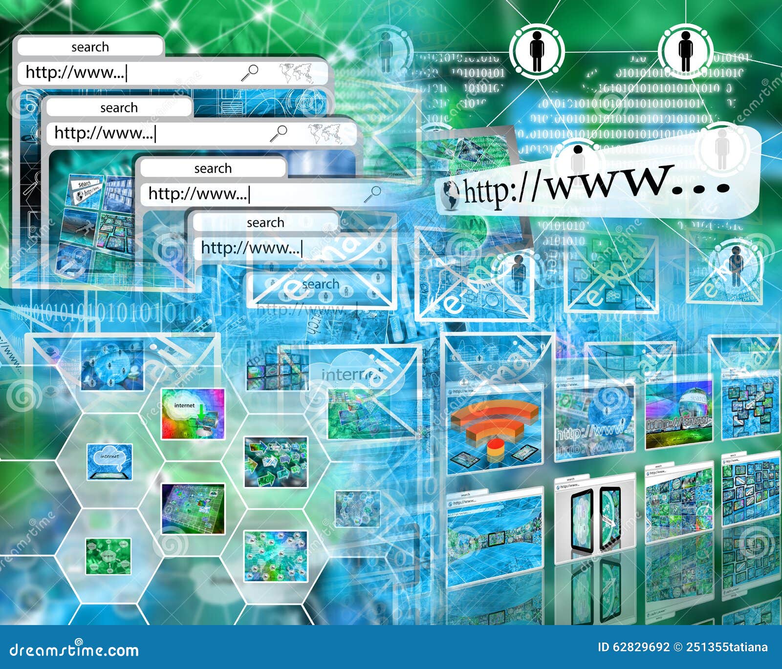 World of internet stock photo. Image of media, information - 62829692