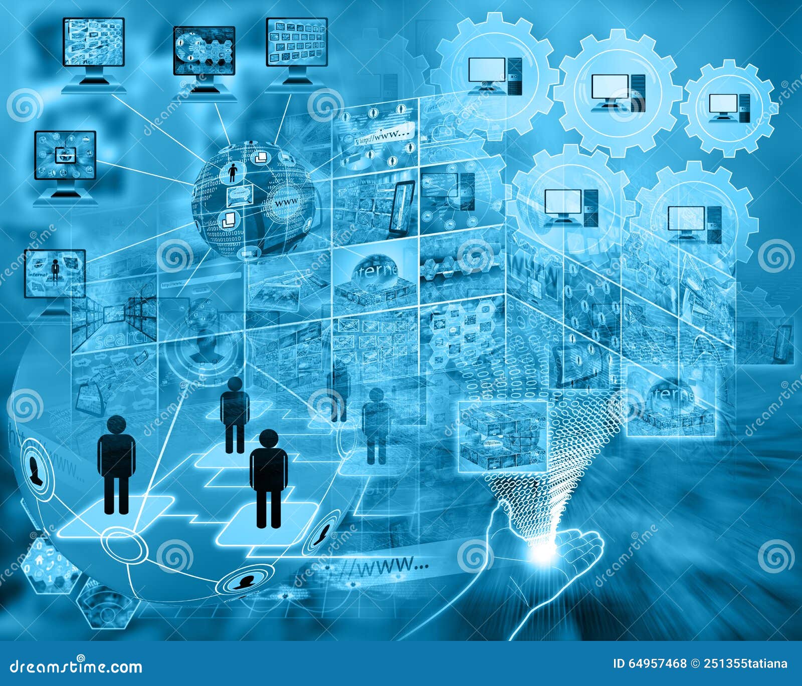 World of internet stock photo. Image of network, media - 64957468
