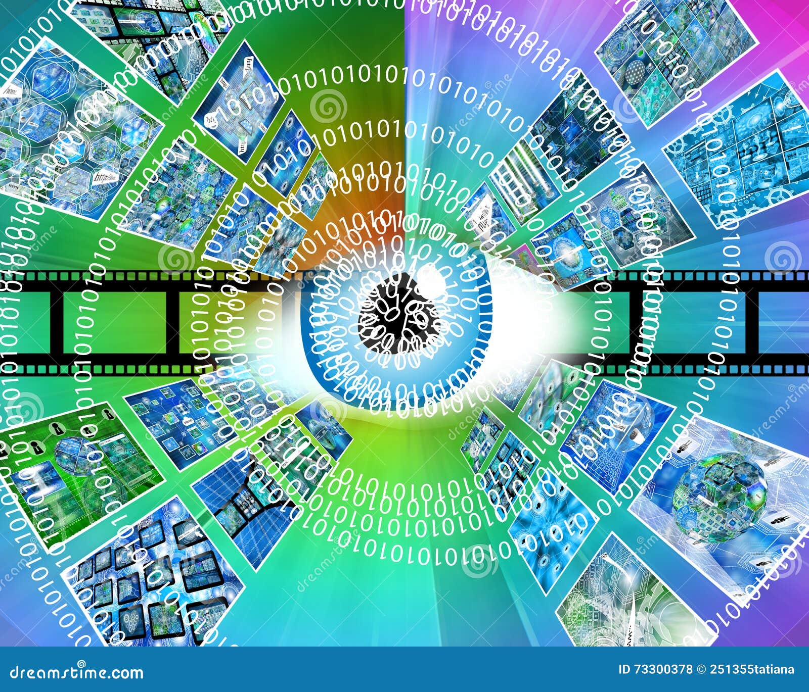 World of internet stock illustration. Illustration of futuristic - 73300378