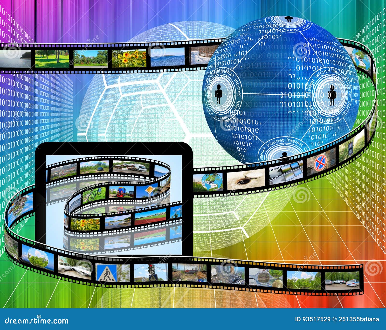 World of internet stock illustration. Illustration of network - 93517529