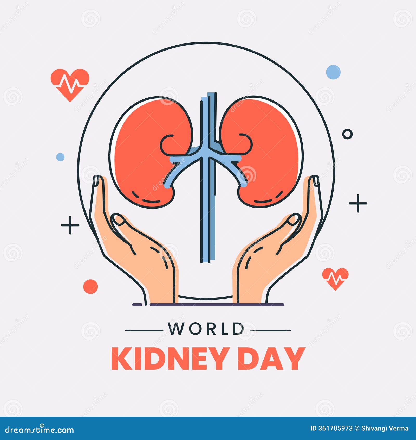World Kidney Day Vector Illustration Stock Illustration - Illustration ...