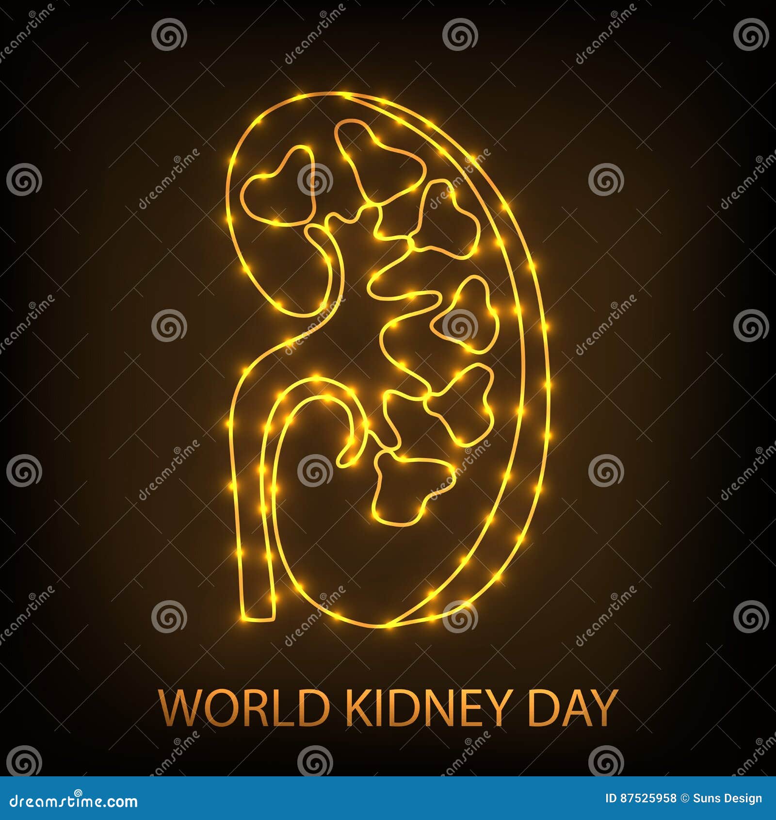 World Kidney Day stock illustration. Illustration of campaign - 87525958