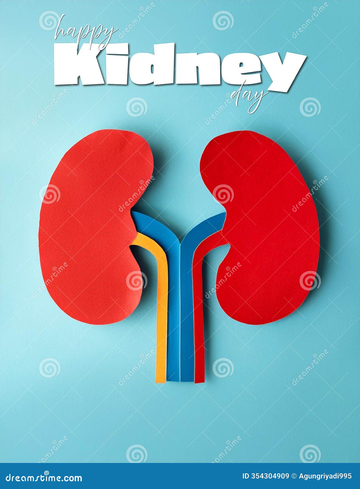 World Kidney Day Poster Design Stock Illustration - Illustration of ...