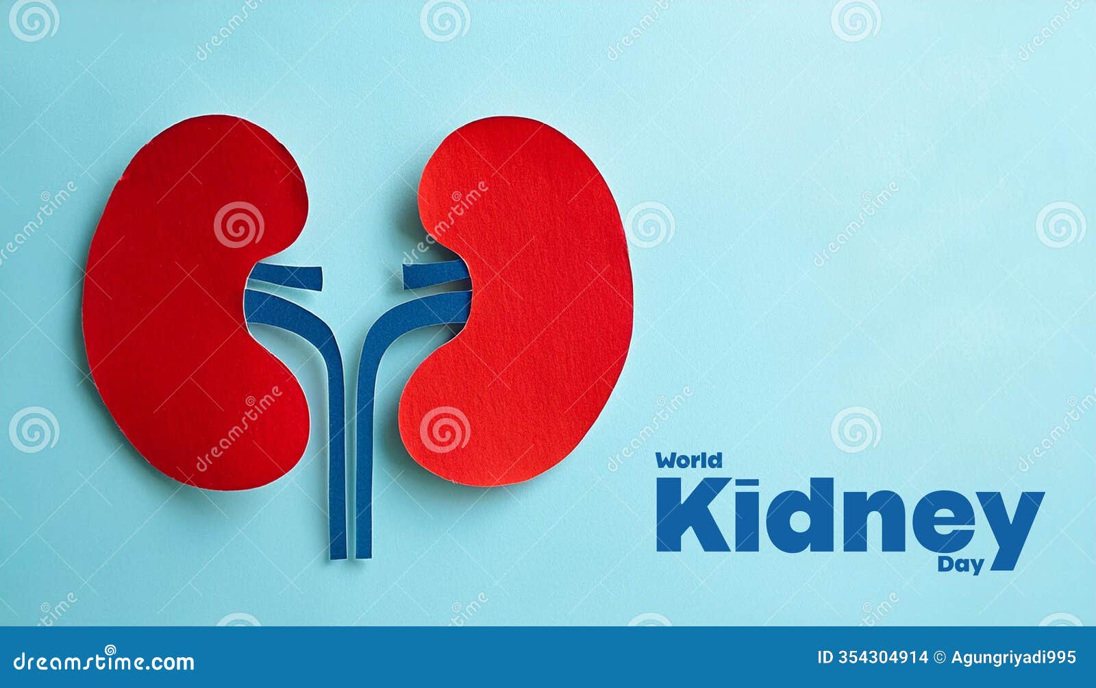 World Kidney Day Poster Design Stock Illustration - Illustration of ...