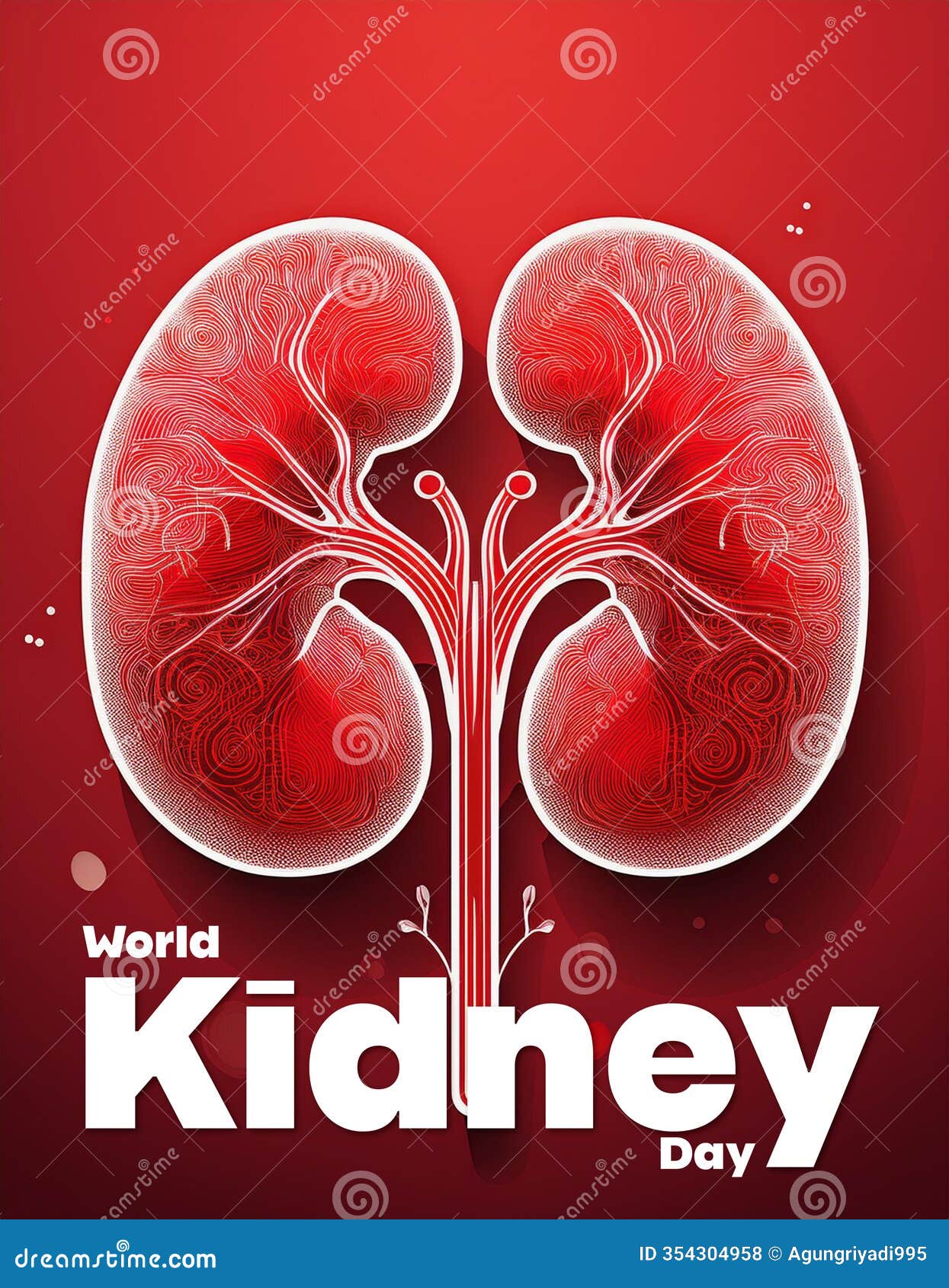 World Kidney Day Poster Design Stock Illustration - Illustration of ...