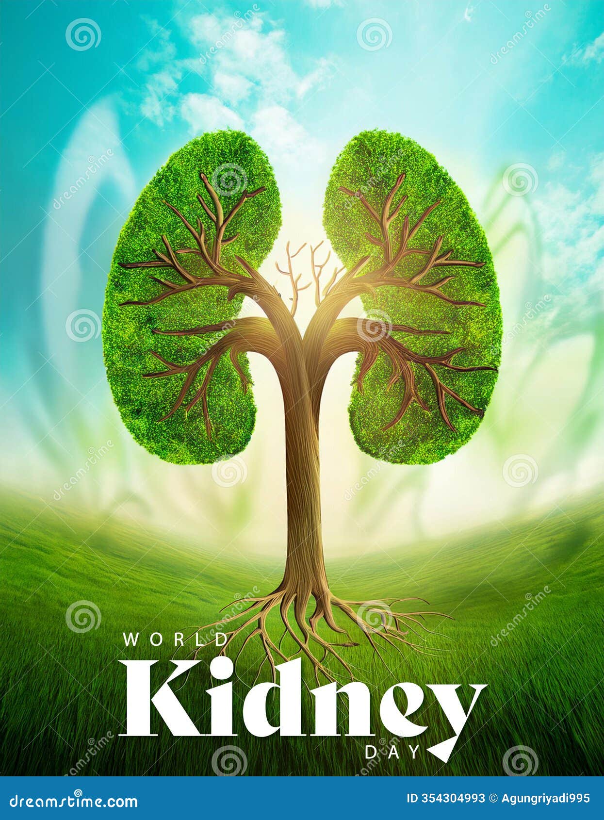 World Kidney Day Poster Design Stock Illustration - Illustration of ...