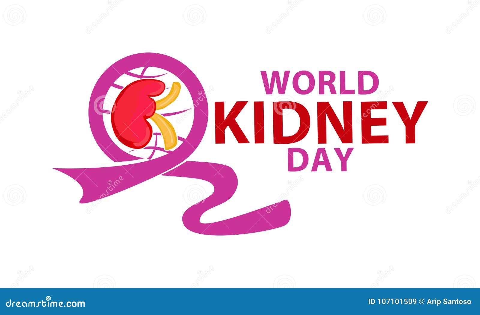 World Kidney Day Schematic Representation Of Human Kidneys Yellow ...