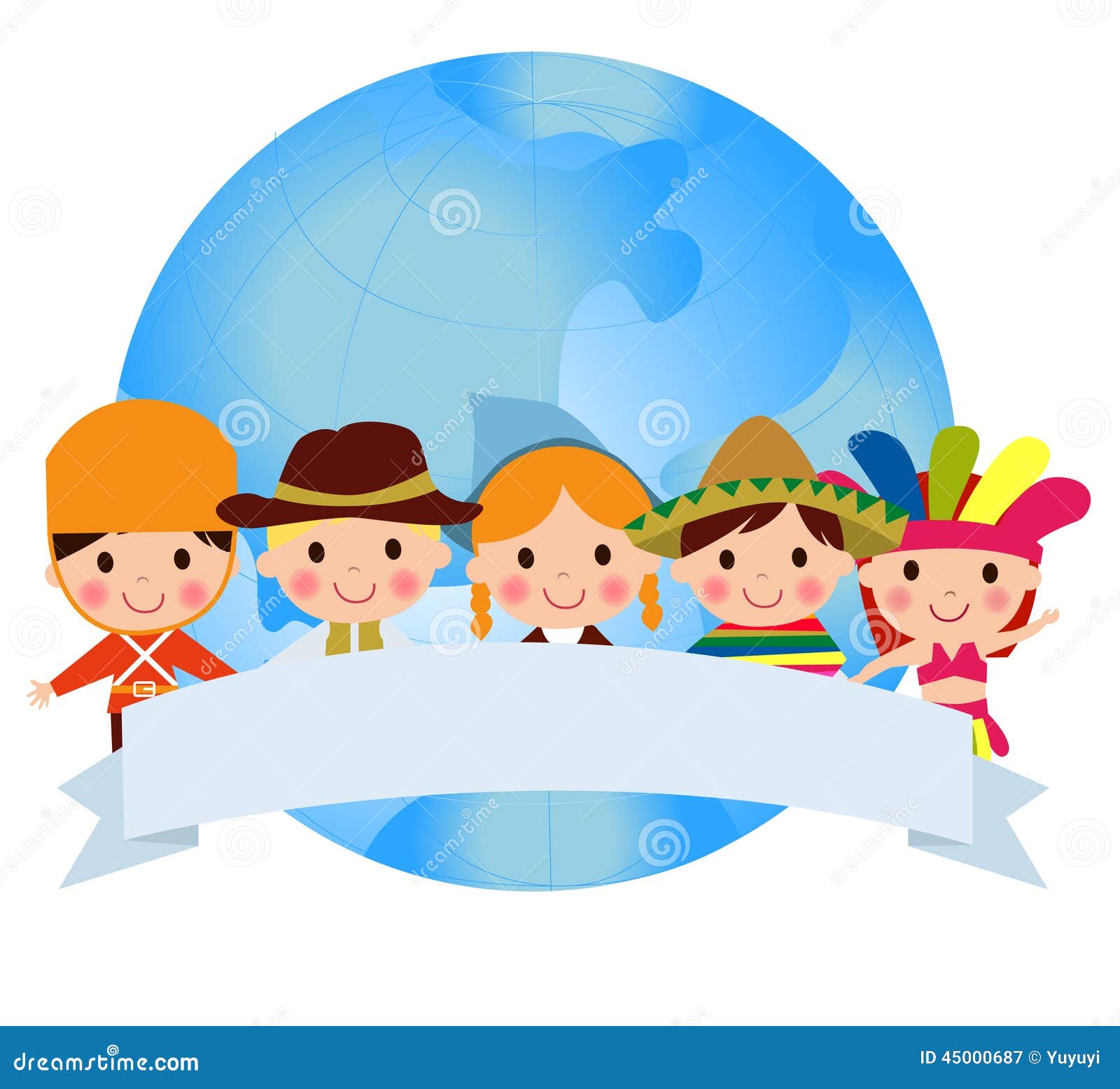 World kids stock vector. Illustration of happy, green - 45000687