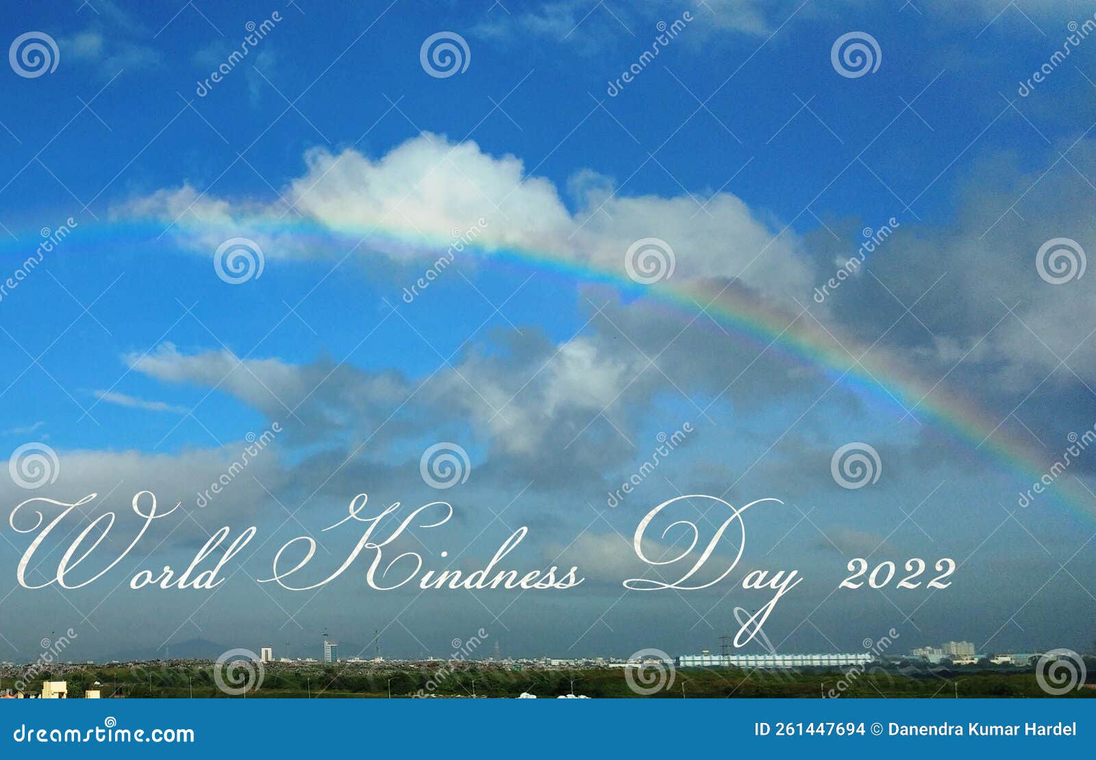 World Kindness Day with Rainbow, There is No Limit in the Sky. Stock ... World Kindness Day with Rainbow, There is No Limit in the Sky. Stock ...