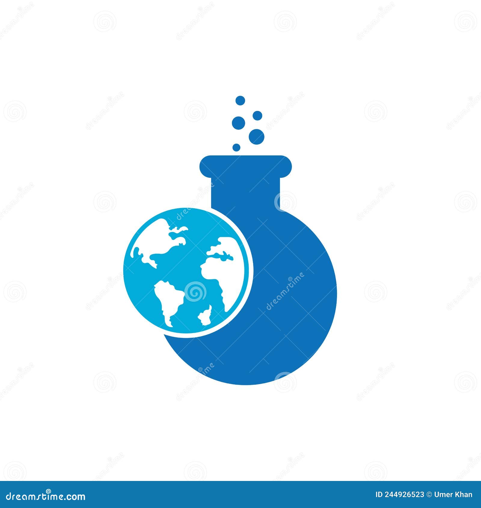 World Lab Logo Template Illustration. Stock Vector - Illustration of ...