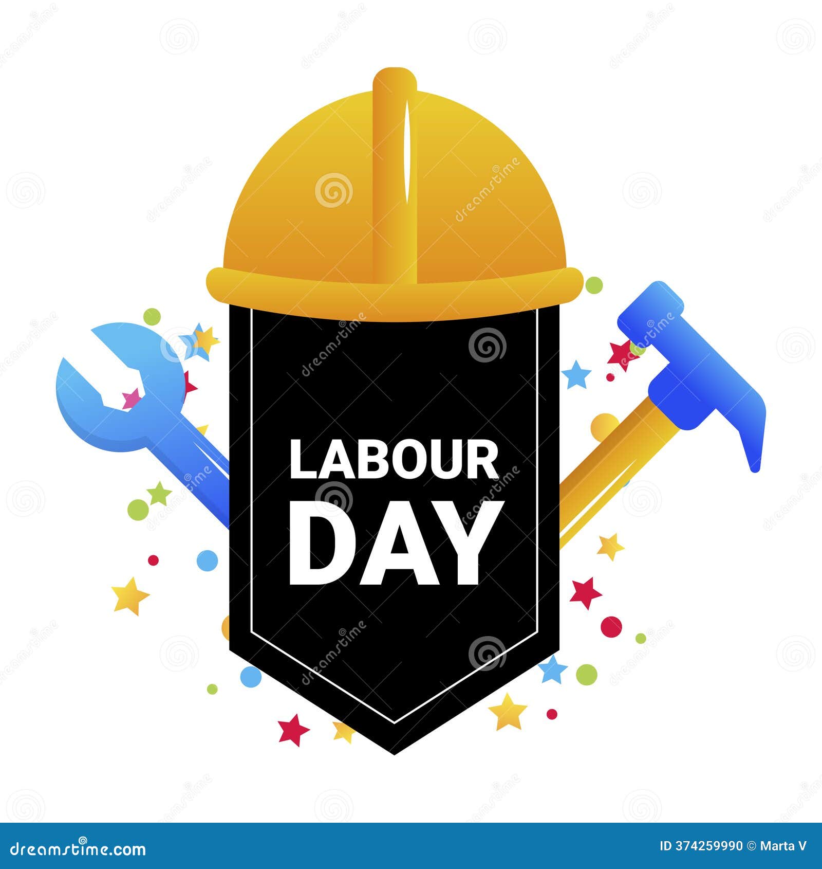 Labor Day Frame Border Background With Construction Tools And Safety ...