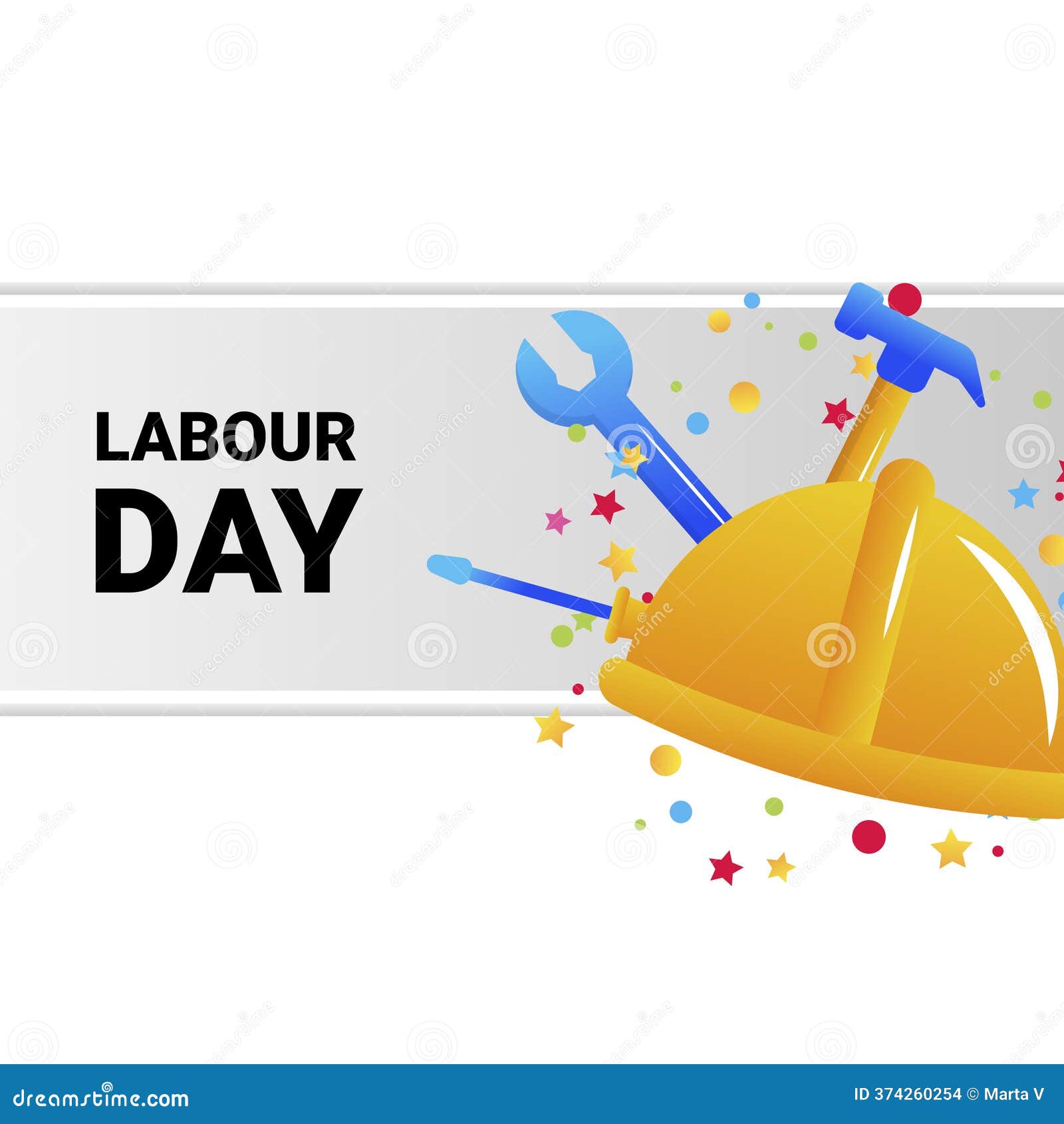 Labor Day Frame Border Background With Construction Tools And Safety ...