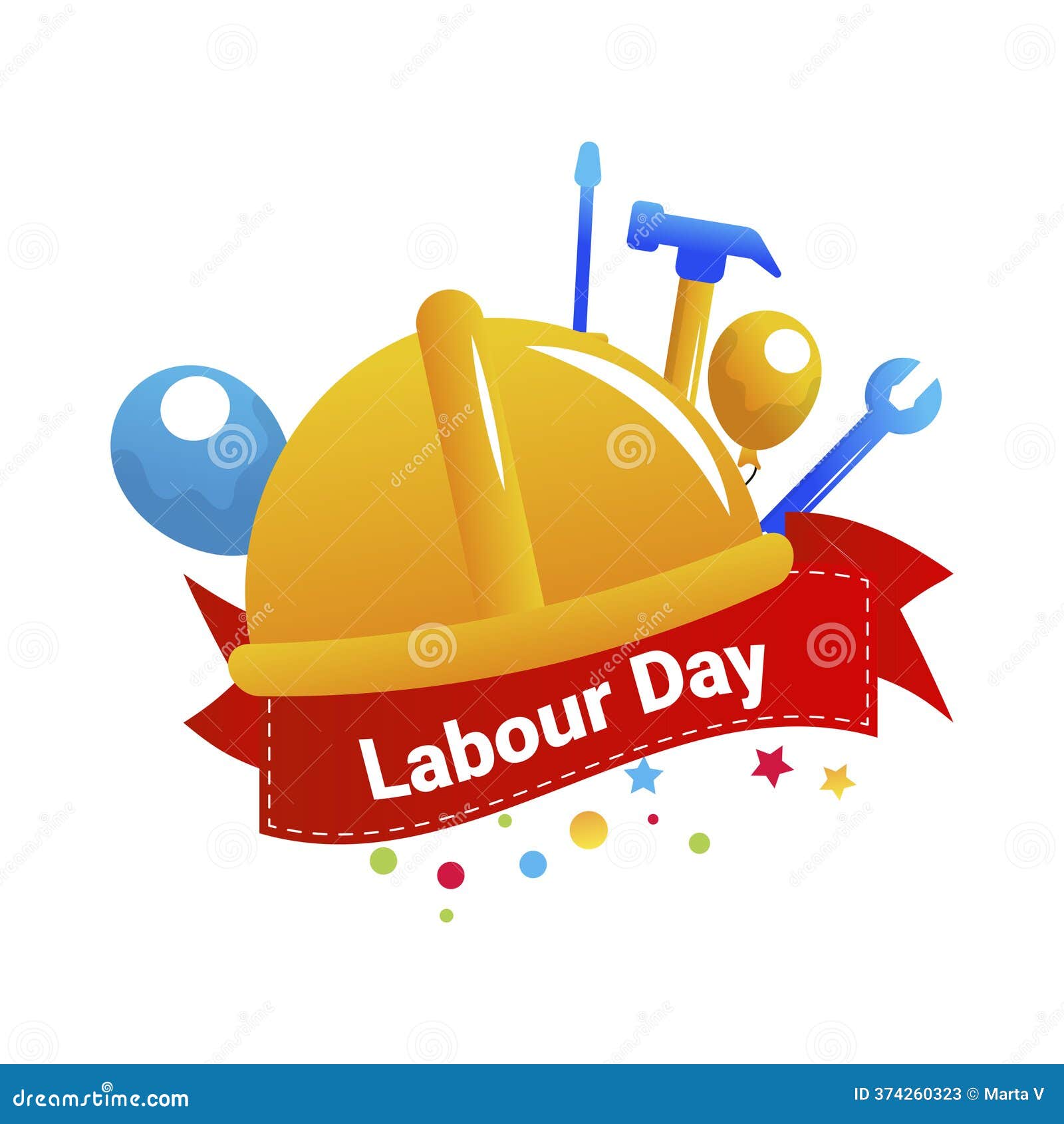 Labor Day Frame Border Background With Construction Tools And Safety ...