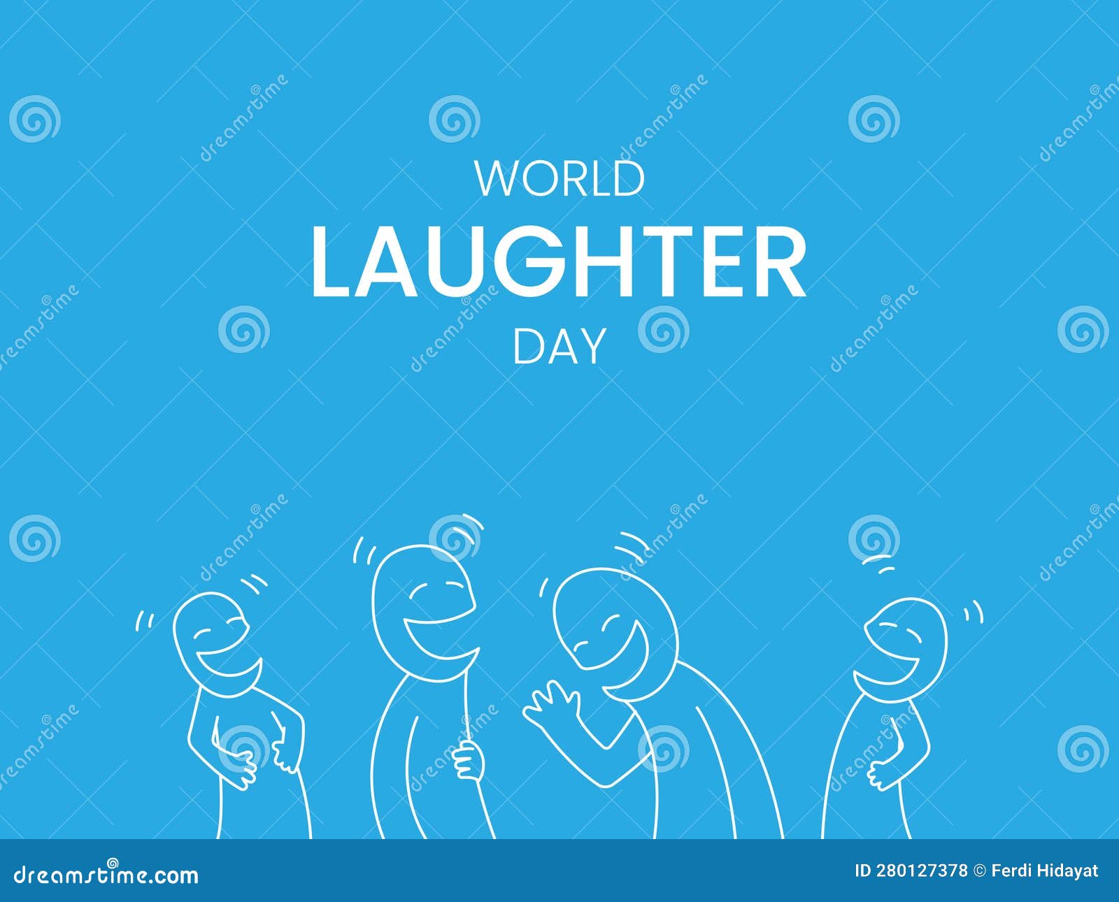 World laughter day poster stock vector. Illustration of character ...