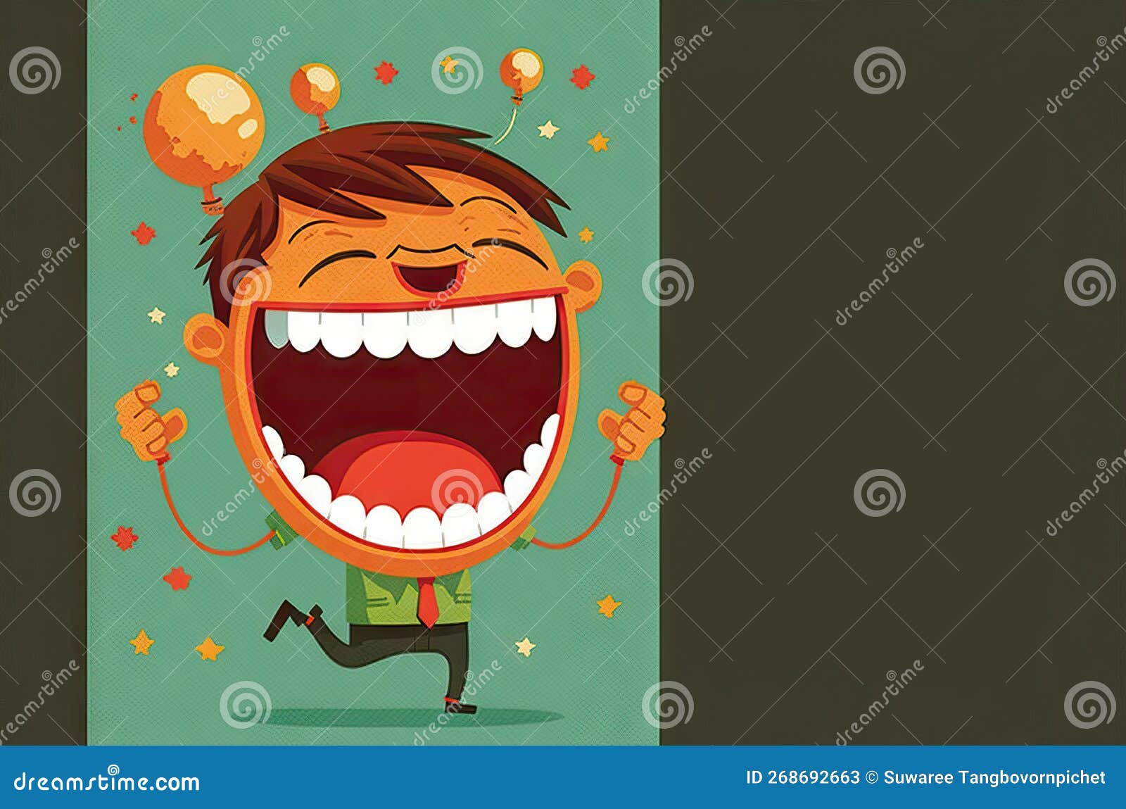 World Laughter Day Graphic Illustration Background Stock Illustration ...