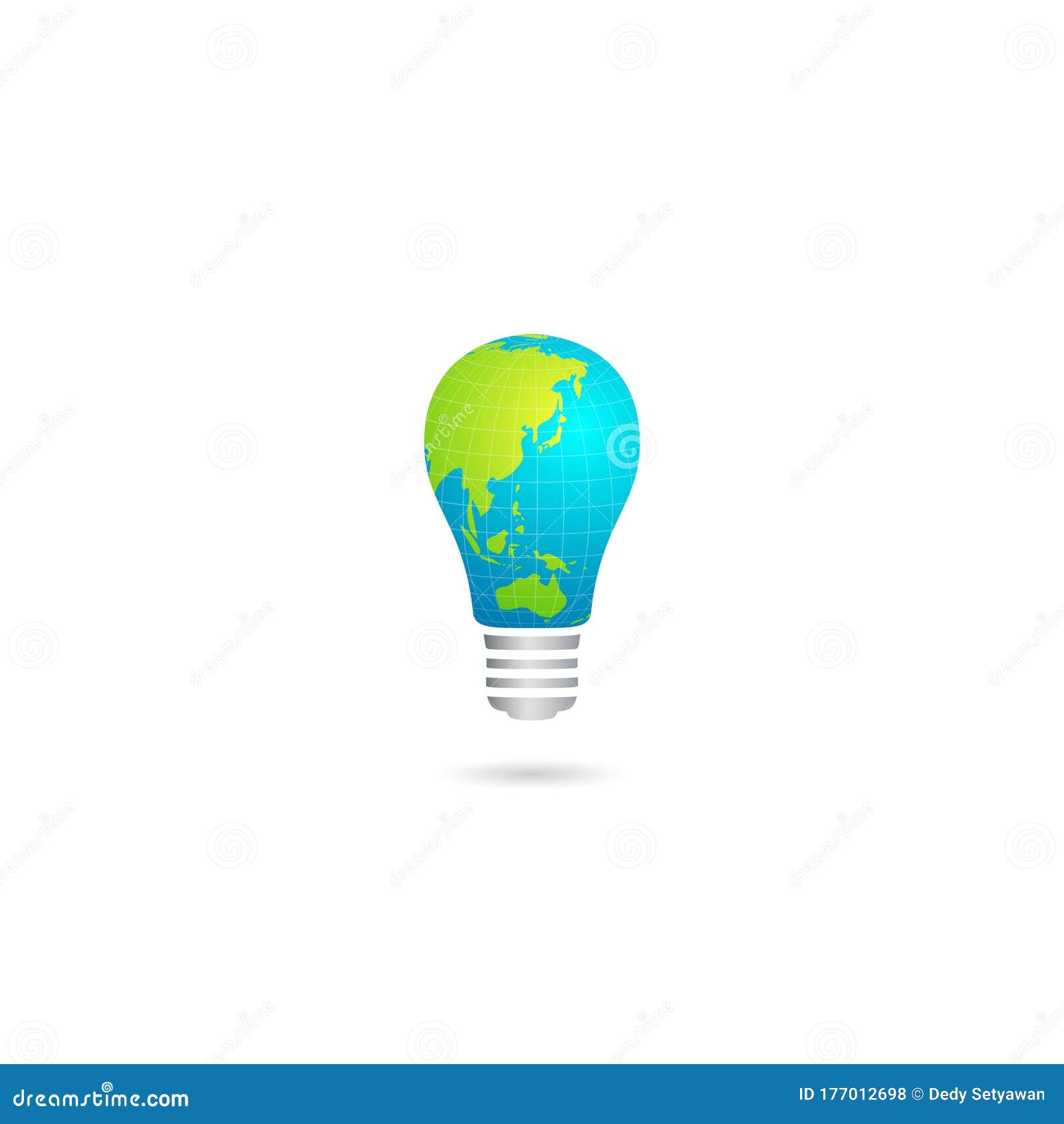 World light bulb stock vector. Illustration of global - 177012698
