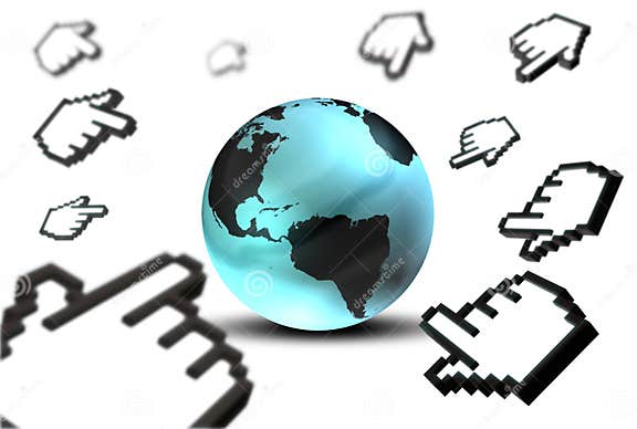 World Link stock illustration. Illustration of cursor - 4801068