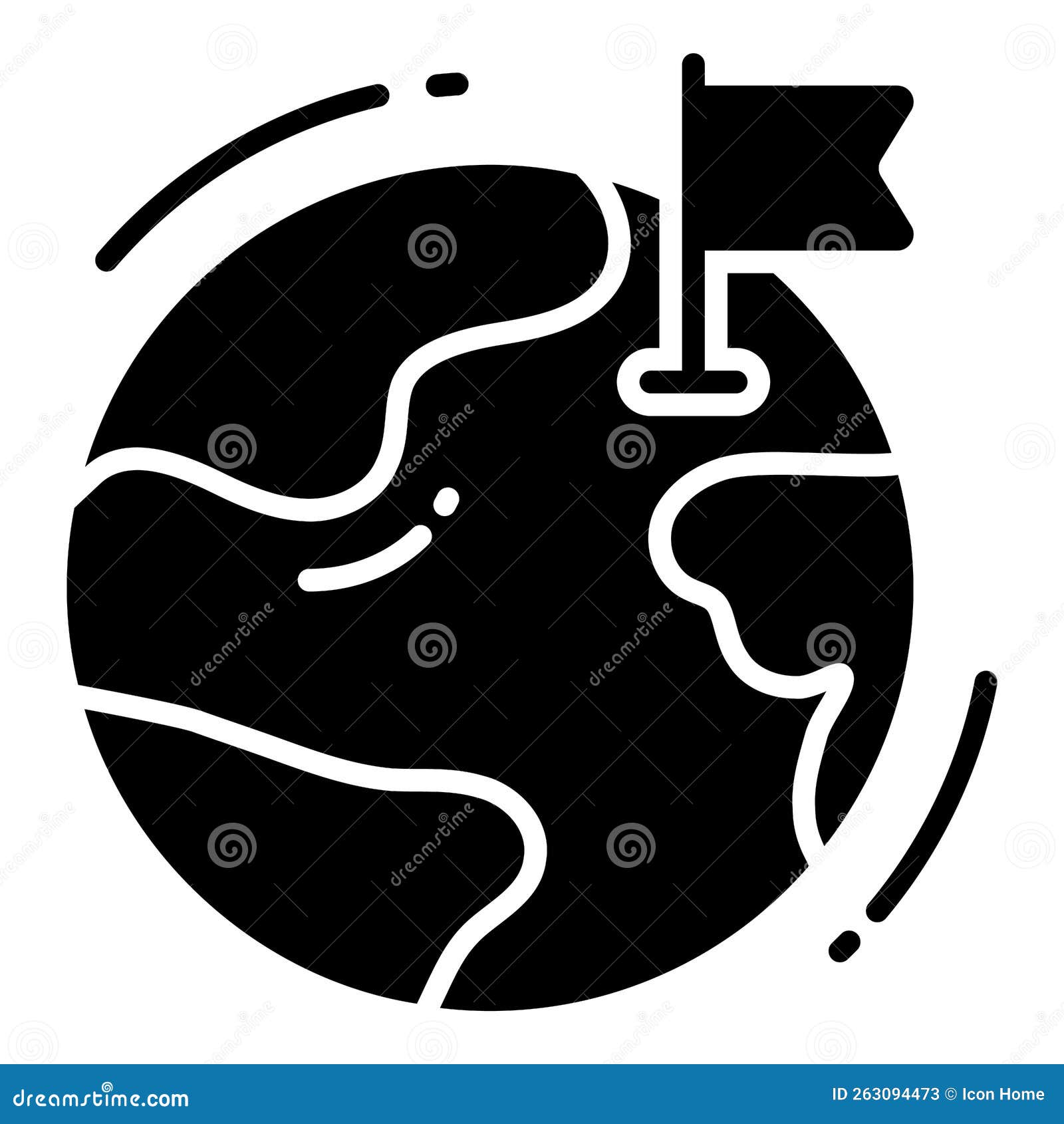 World Location Glyph Icon, Map and Location Icon Stock Vector ...
