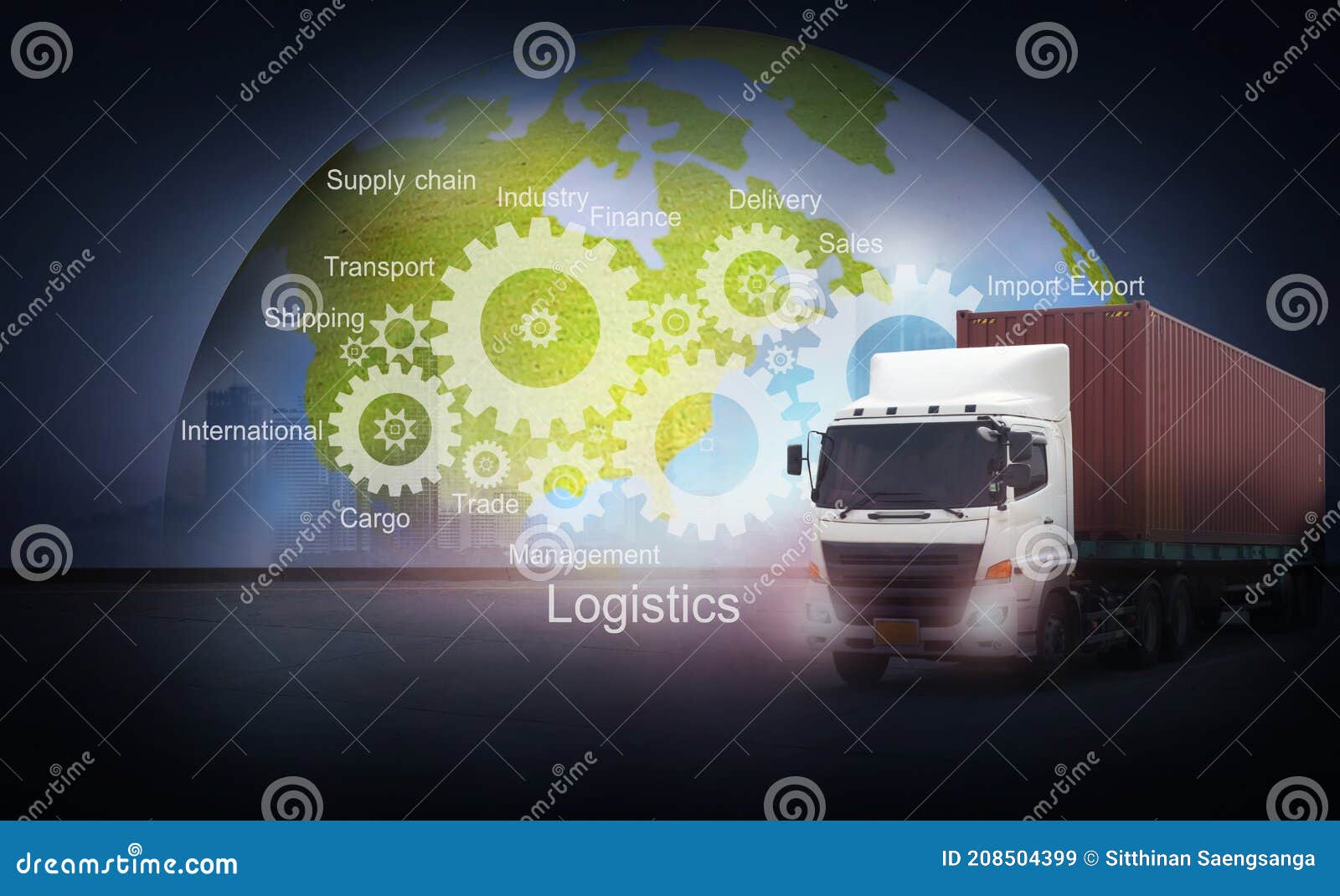 The world logistics stock image. Image of maritime, boat - 208504399