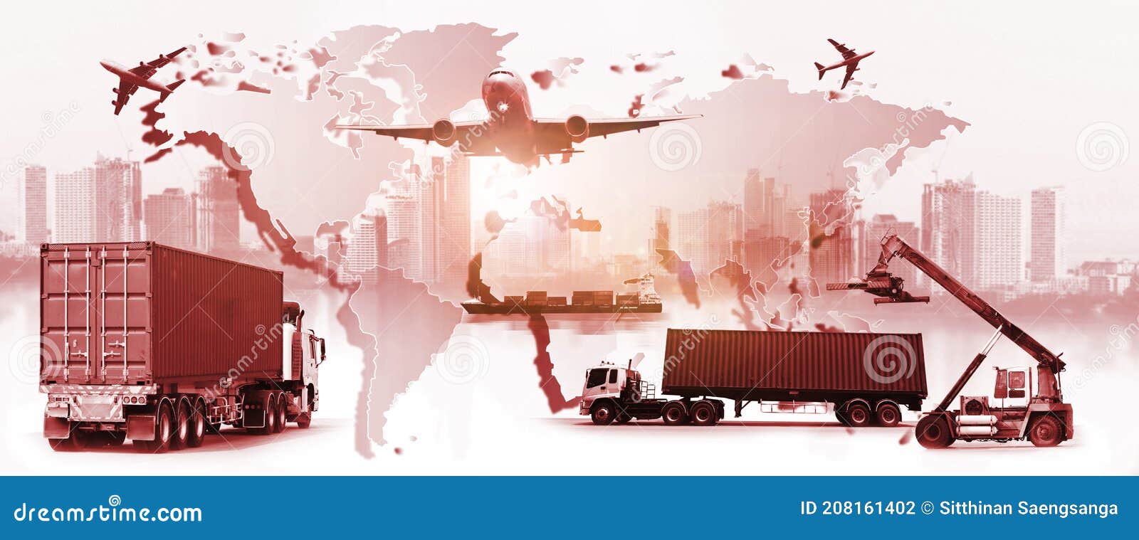 Transportation, Import-export and Logistics Concept, Stock Photo ...