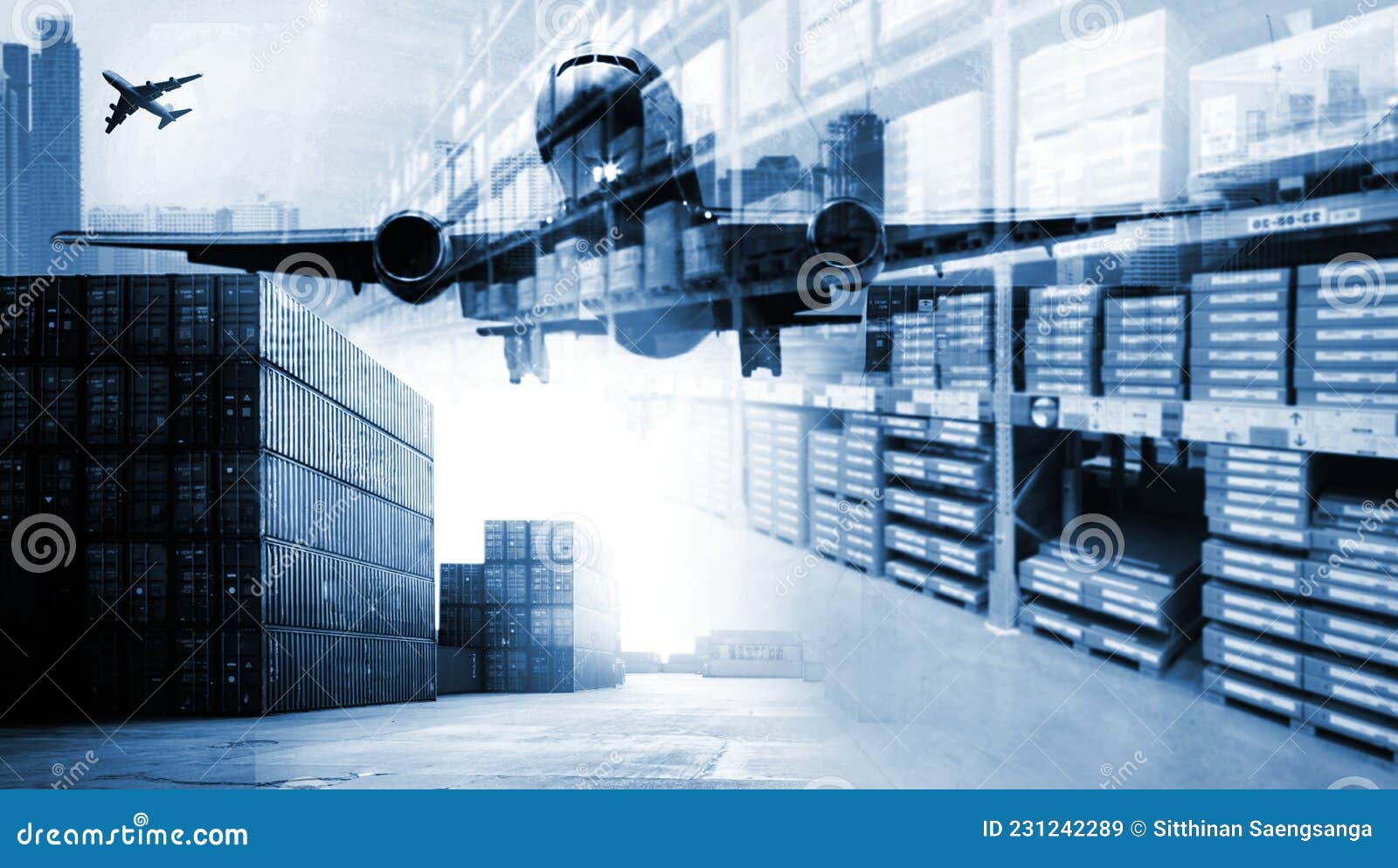 The World Logistics Background or Transportation Stock Image - Image of ...